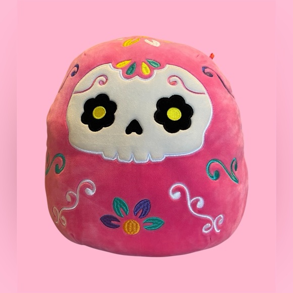 Squishmallows | Toys | Dia De Los Muertos Day Of The Dead Pink Skull ...